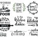 50 Home Kitchen SVG Bundle Cooking SVG Cut Files Home Sign - Etsy