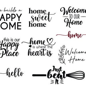 50 Home Kitchen SVG Bundle | Cooking SVG Cut Files | Home Sign Svg Cut ...