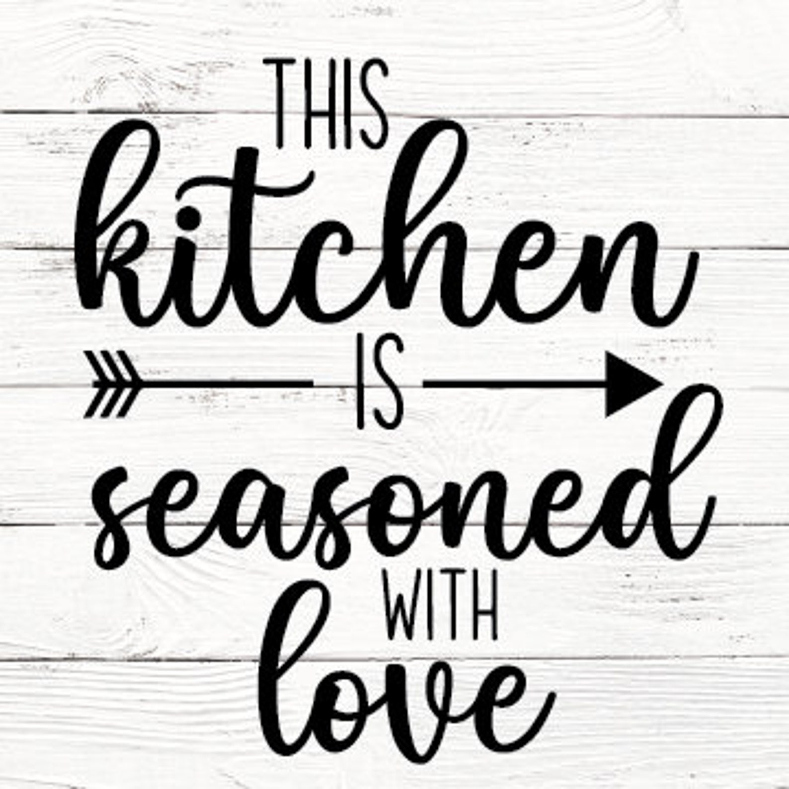This Kitchen is Seasoned With Love SVG PNG EPS Seasoned With - Etsy