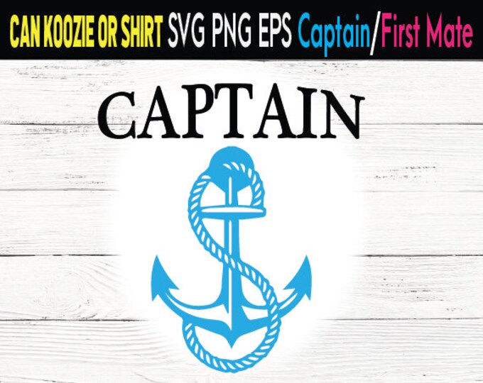 Captain Svg First Mate Svg 1st Mate Svg Boat Captain Svg Sailing ...