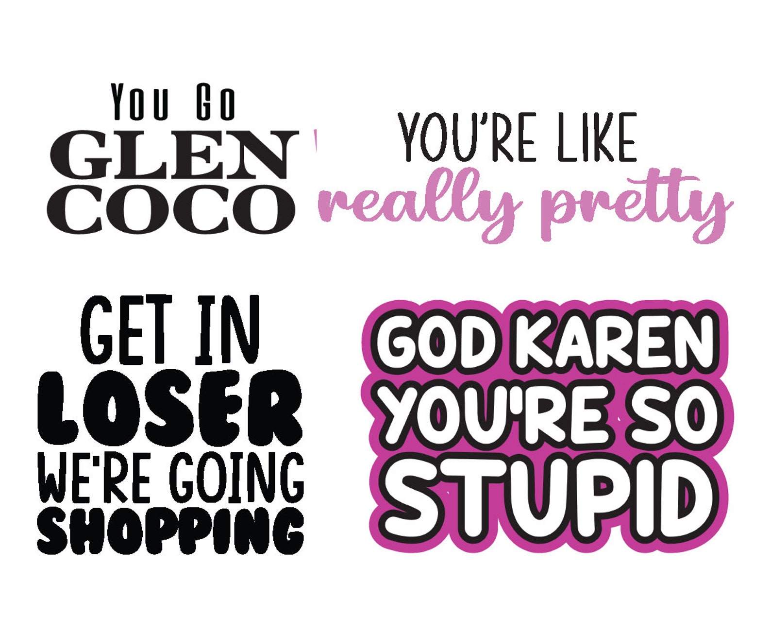 Mean Girls Svg Png Eps Burn Book That's so Fetch - Etsy Canada