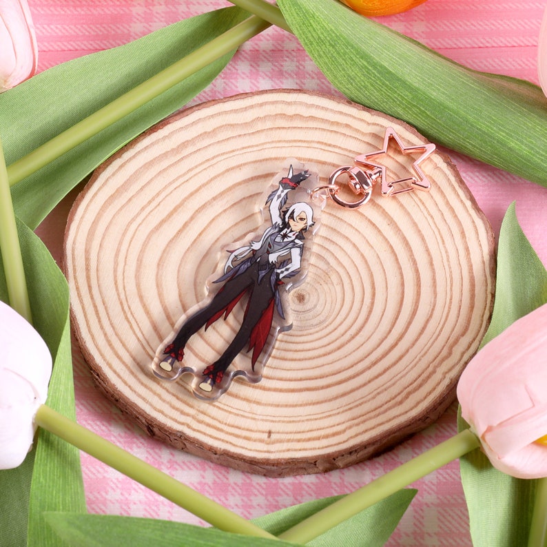 Genshin Impact Fatui Harbingers Acrylic Keychain Charm - Etsy