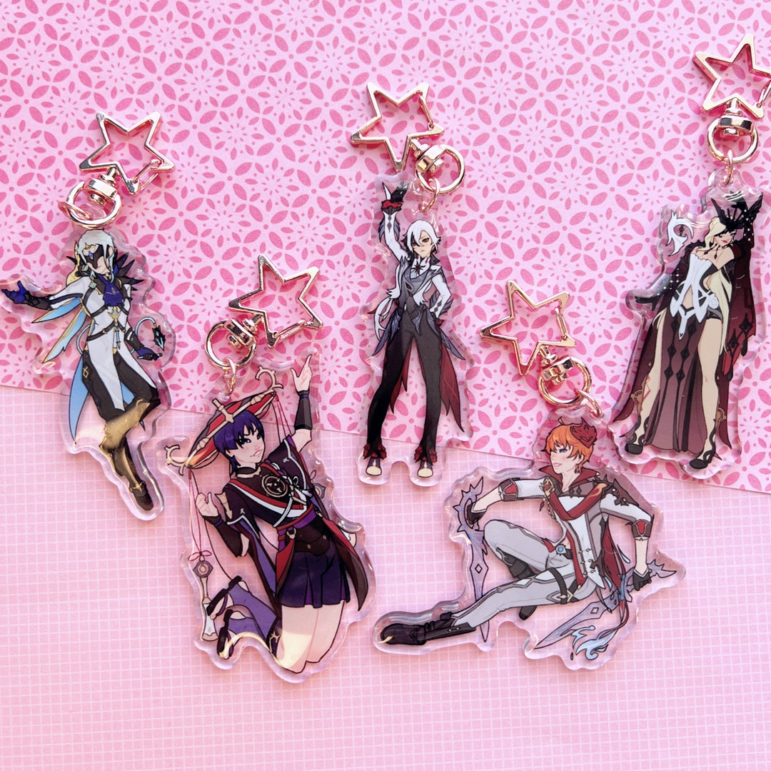 Genshin Impact Fatui Harbingers Acrylic Keychain Charm - Etsy