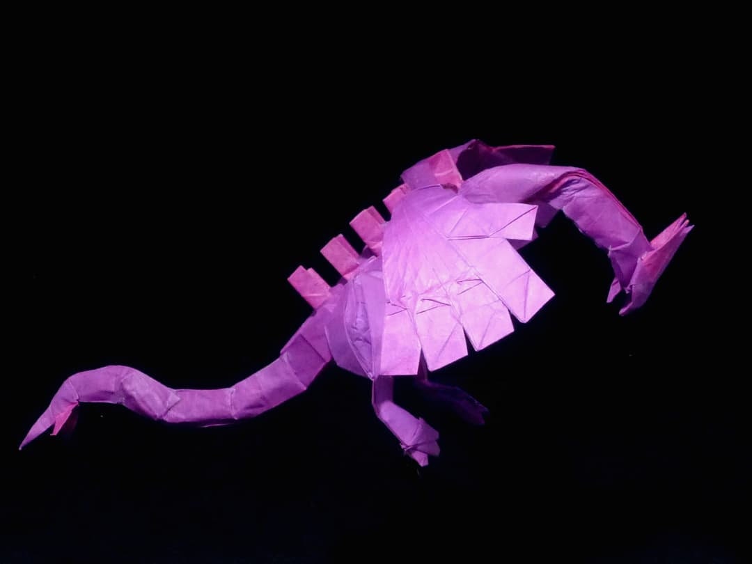 Paper Finished Origami Origami Origami Shadow Lugia Pokemon figurine ...