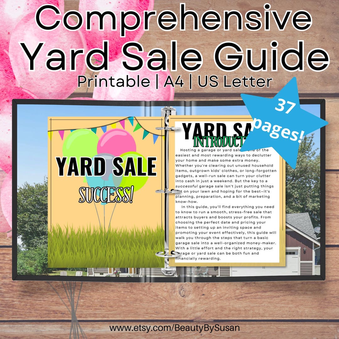 Successful Garage Sale Guide | Printable Yard Sale Checklist & Pricing ...