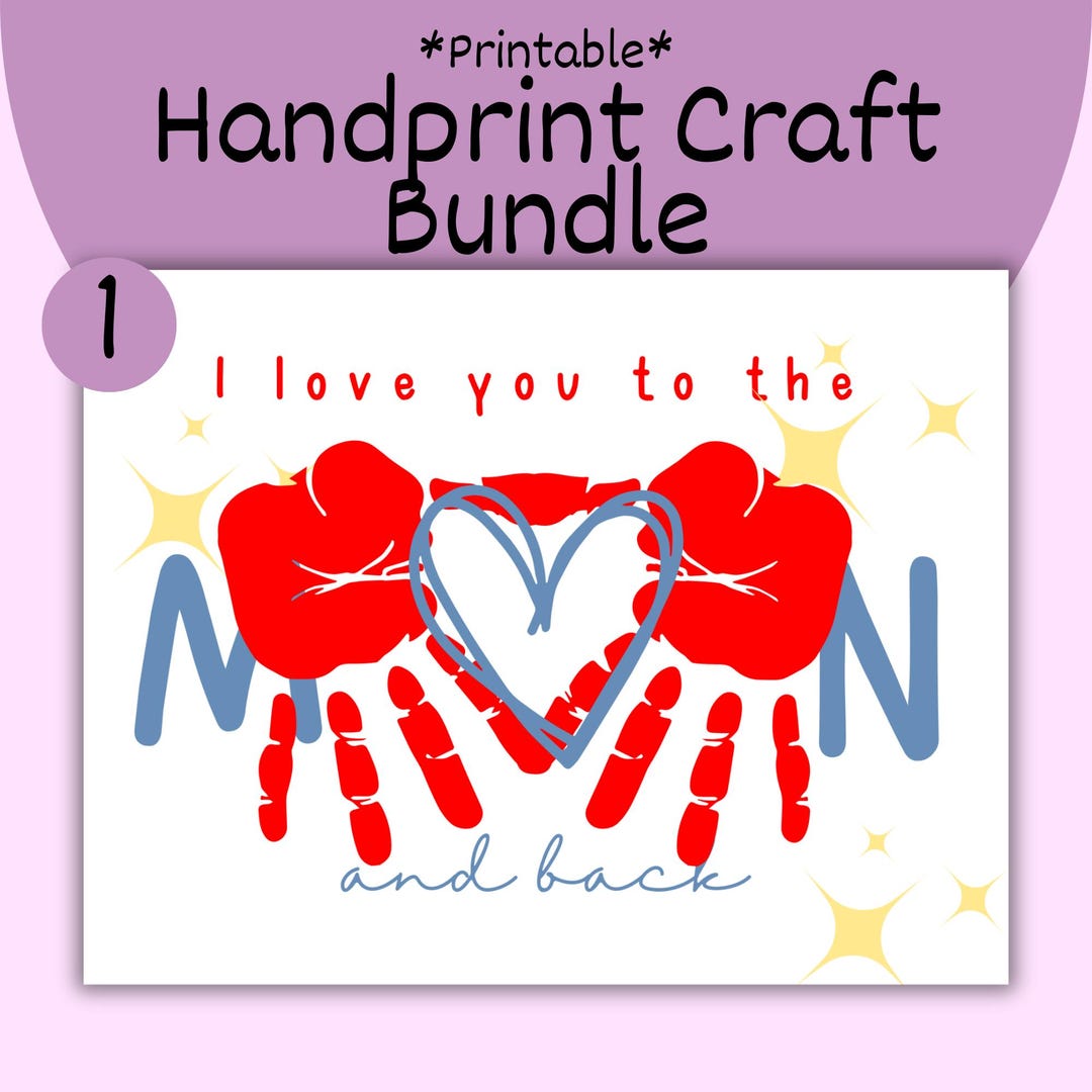 Little Handprint Keepsake Bundle | Printable Craft Handprint ...