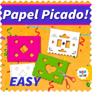 Papel Picado DIY Template Cinco De Mayo Decor DIY Traditional Mexican ...