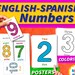 English-spanish Number Posters, Flash-cards and Coloring Pages ...
