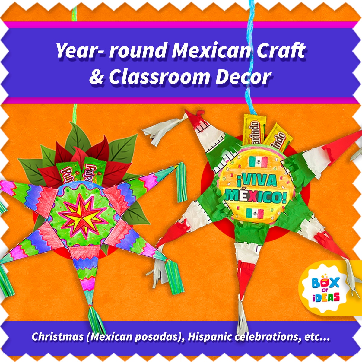 Pinata Craft for Kids • Hispanic Heritage Decor • Traditional Mexican ...