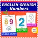 English-spanish Number Posters, Flash-cards and Coloring Pages ...