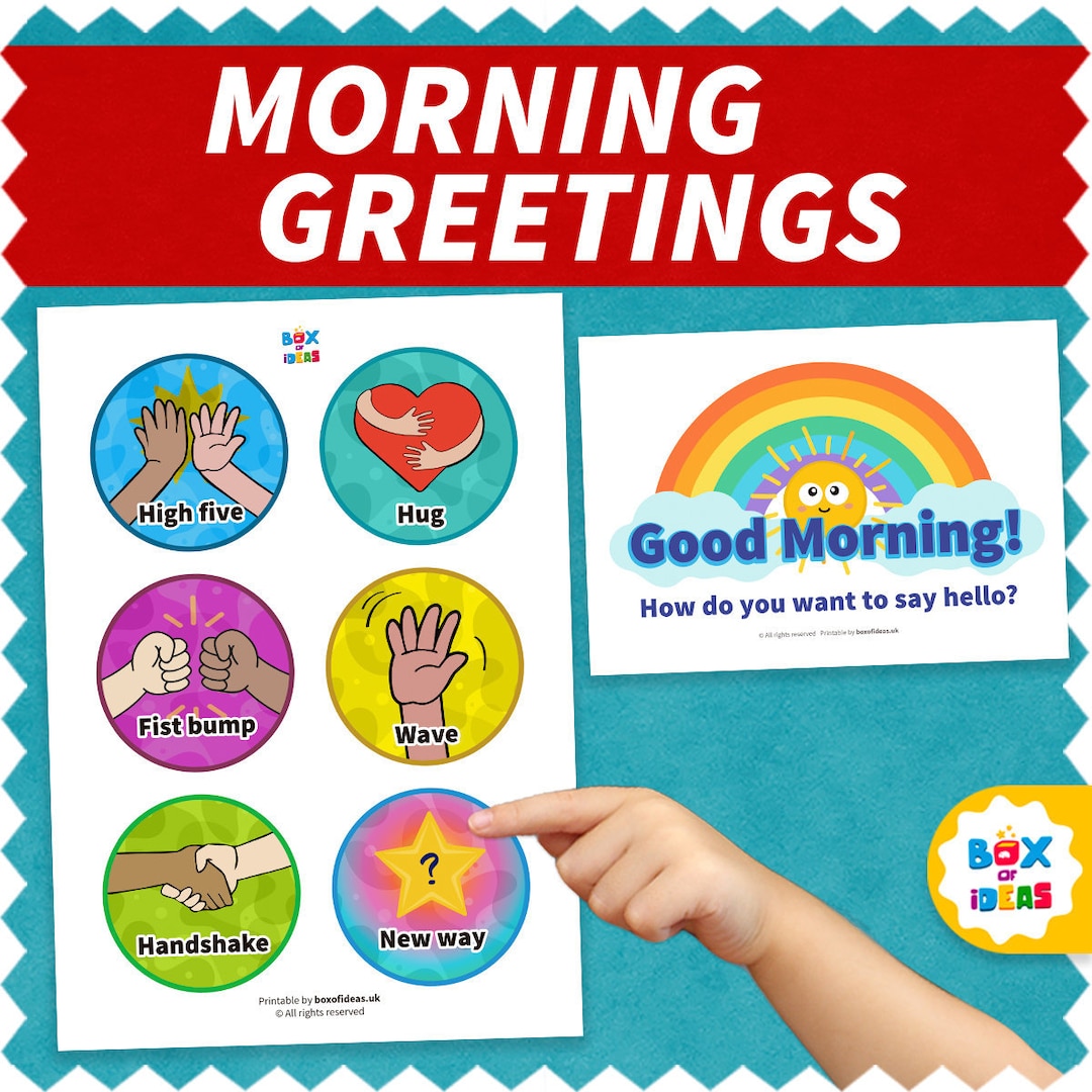 Good Morning Greetings • Classroom Decoration Poster • Preschool Prek ...