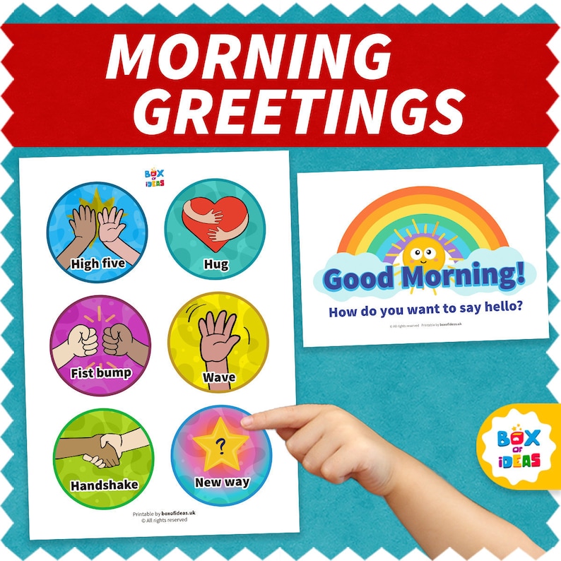 Morning Greetings Classroom Poster • Teacher Decor (digital Download ...