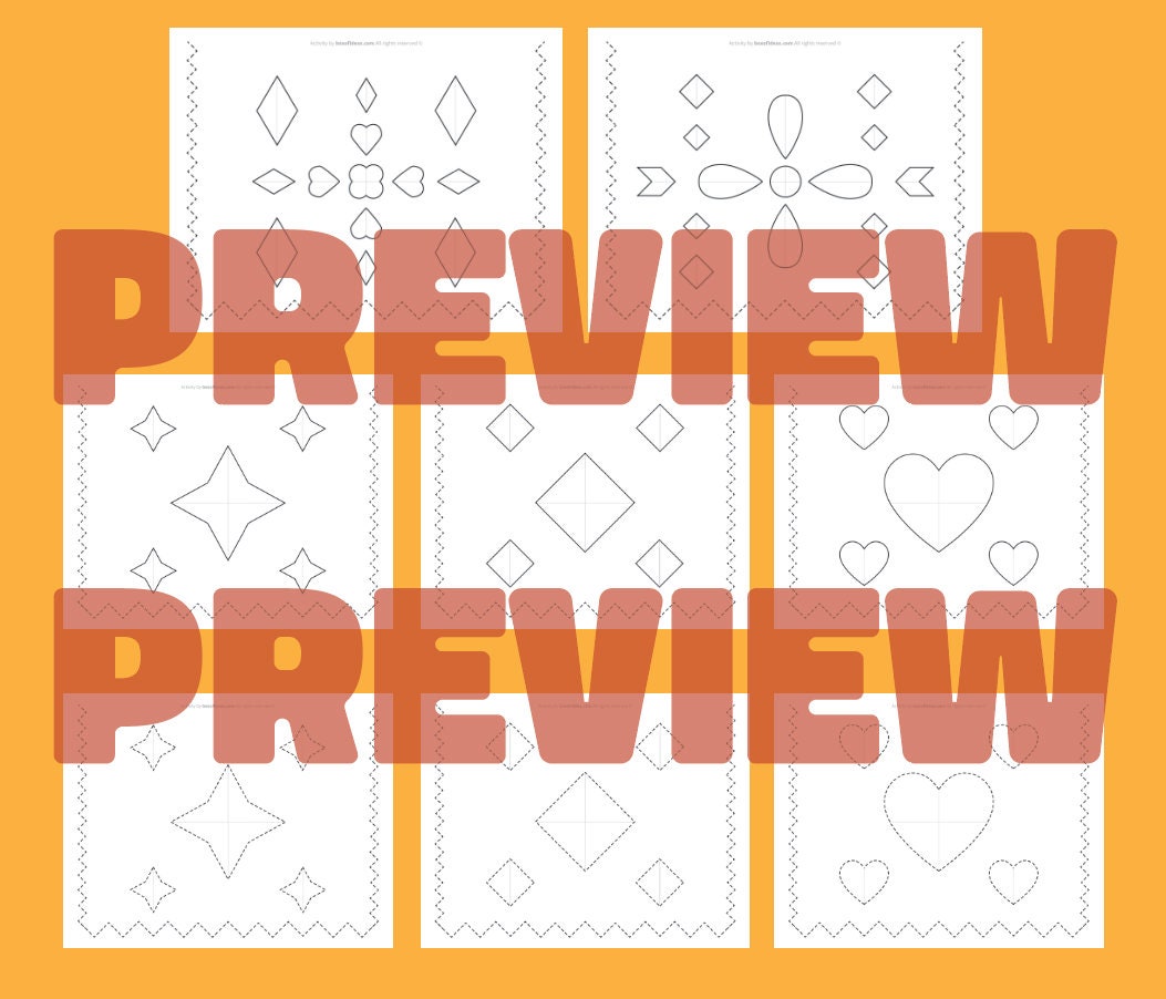 Papel Picado DIY Template Cinco De Mayo Decor DIY Traditional Mexican ...