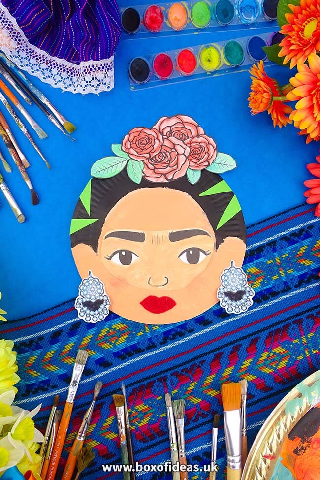 Frida Kahlo Art Activity for Kids • DIY Home Decor Kit • Mexican Arts ...