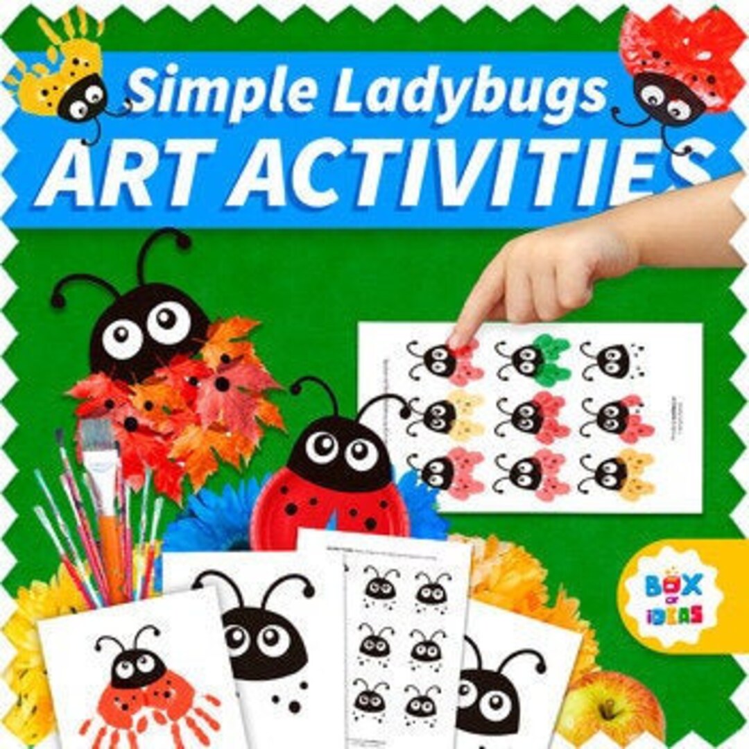 Ladybug Preschool Activities • Homeschool Preschool Art Activity ...