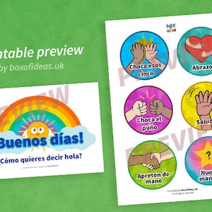 Spanish Morning Greetings • Classroom Posters in Spanish Language ...