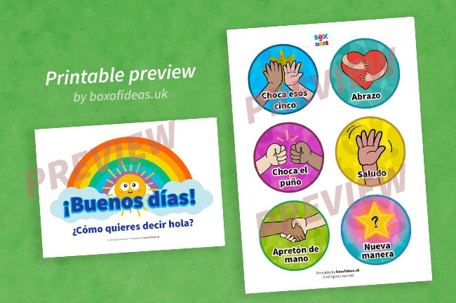 Spanish Morning Greetings • Classroom Posters in Spanish Language ...