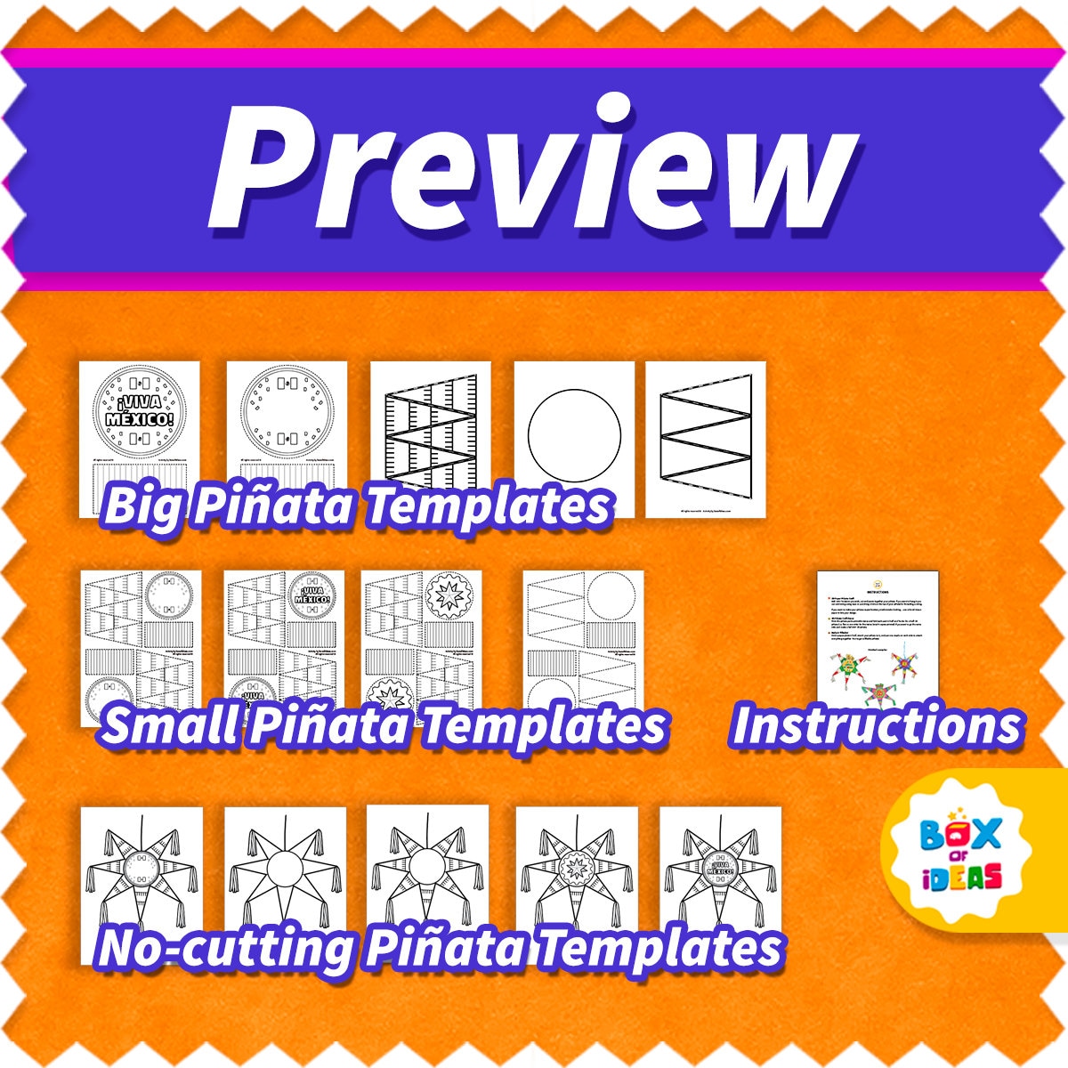 Pinata Craft for Kids • Hispanic Heritage Decor • Traditional Mexican ...