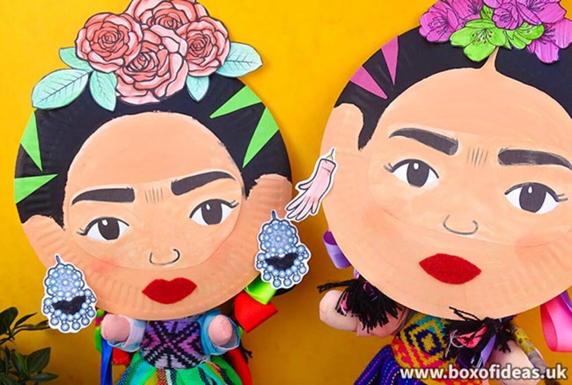 Frida Kahlo Art Activity for Kids • DIY Home Decor Kit • Mexican Arts ...