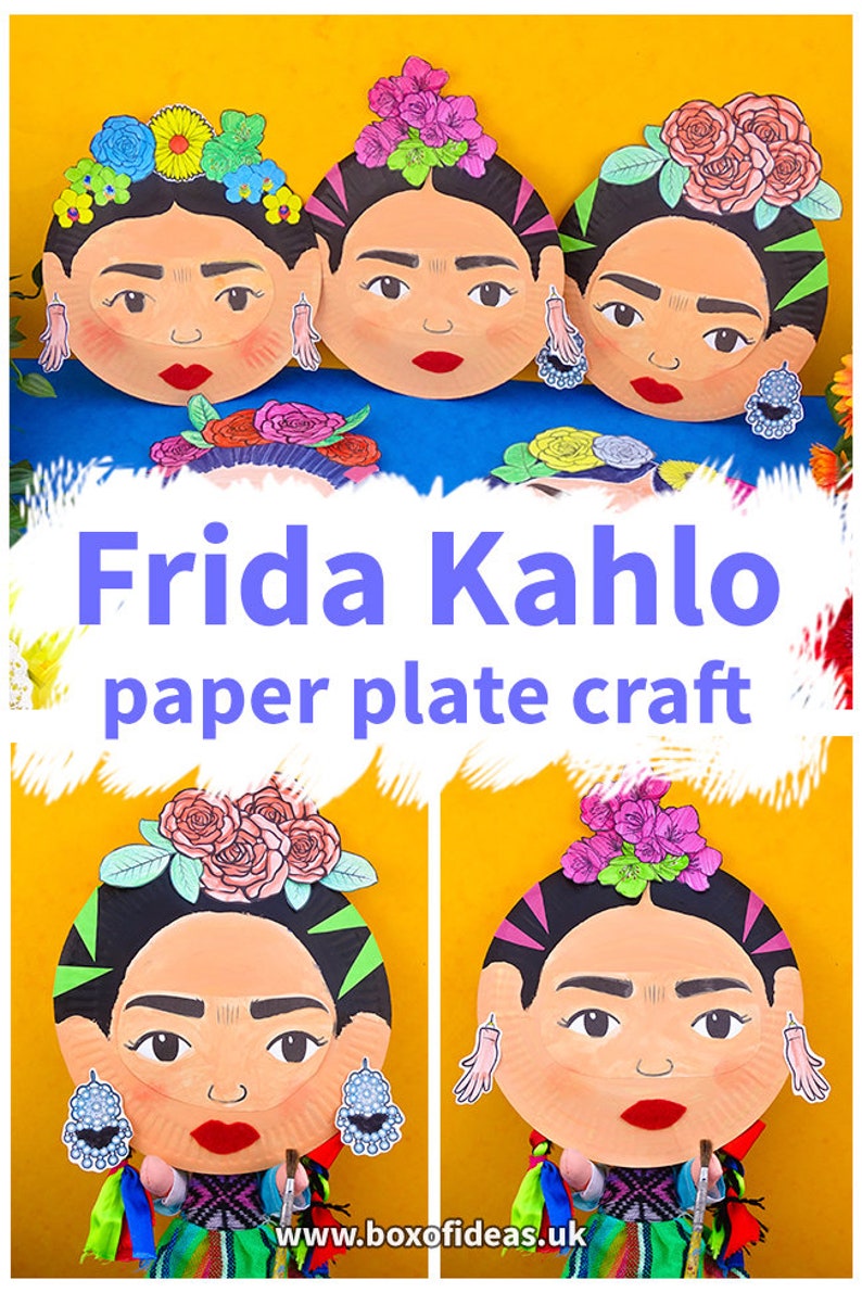 Frida Kahlo Art Activity for Kids • DIY Home Decor Kit • Mexican Arts ...