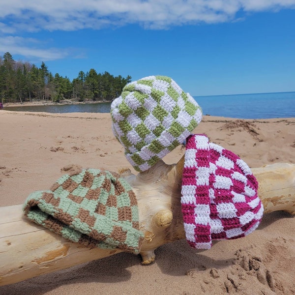 Checkered Hat - Etsy