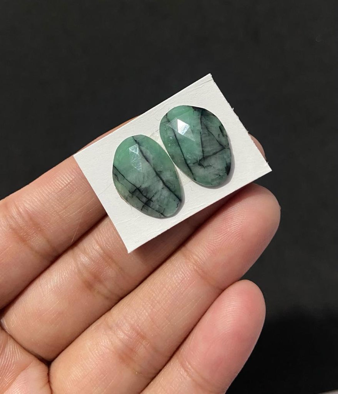 Best Unique Gemstone Set - May Birthstone 2 Pcs Stone - 10.05 Ct. 100% ...