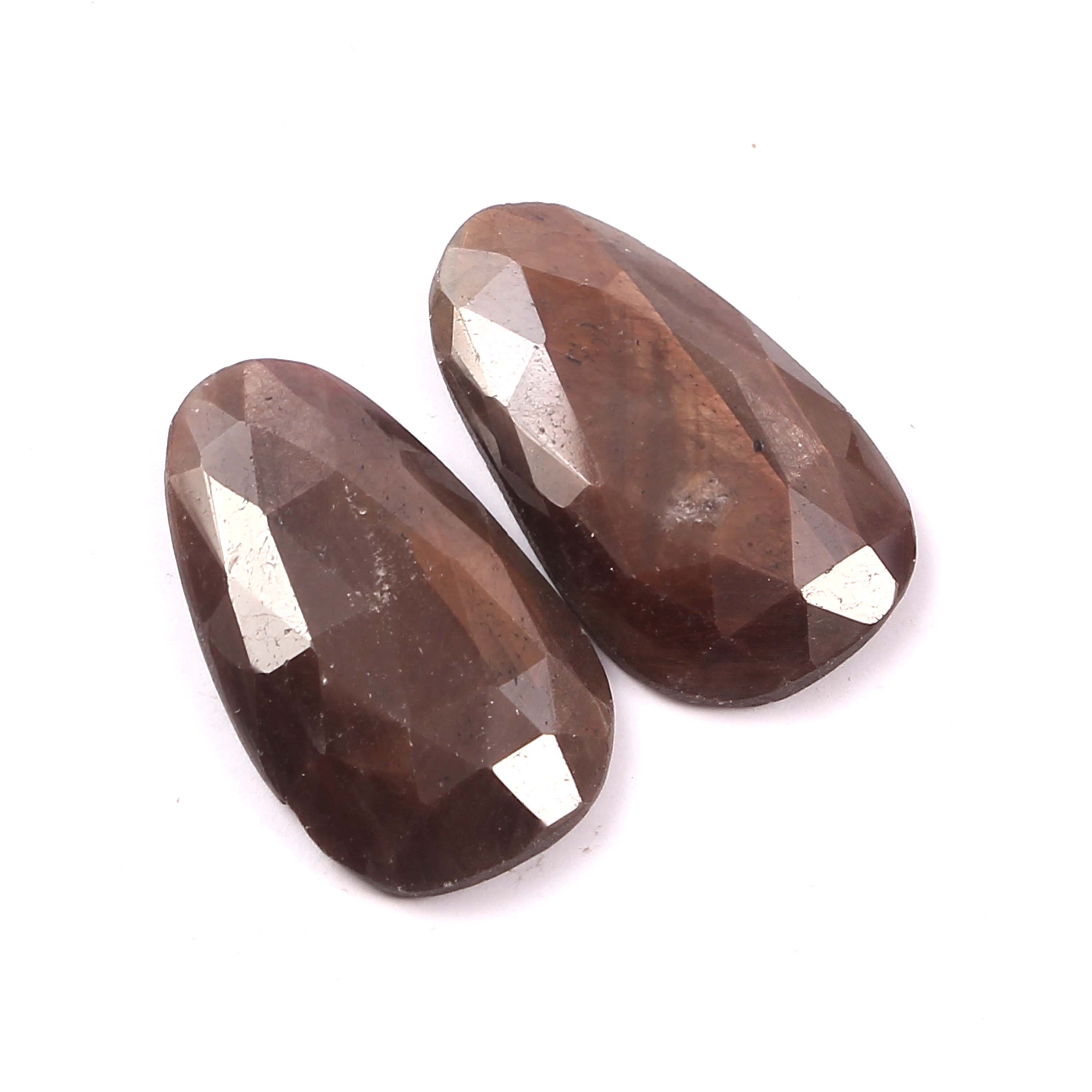 Beste & schöne goldene Seide Saphir Edelstein 202 Ct Ohrring - Etsy.de