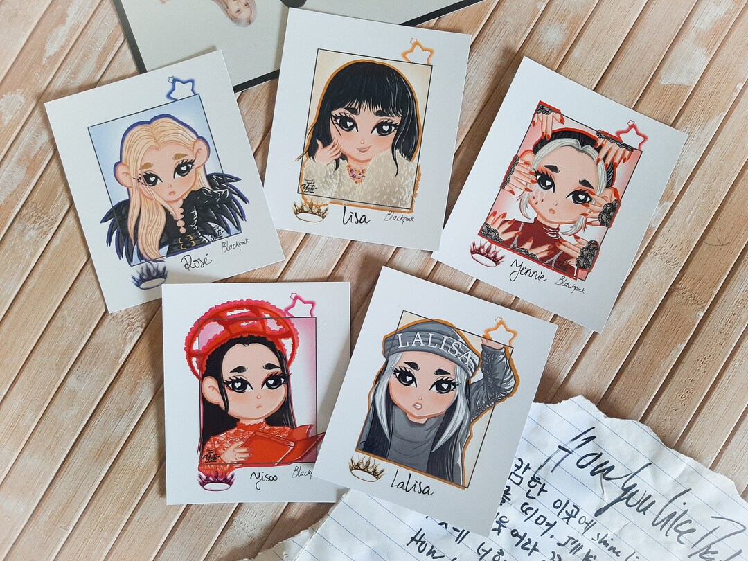 Blackpink - 'how You Like That' Chibi Polaroids - Lisa, Jennie, Jisoo ...