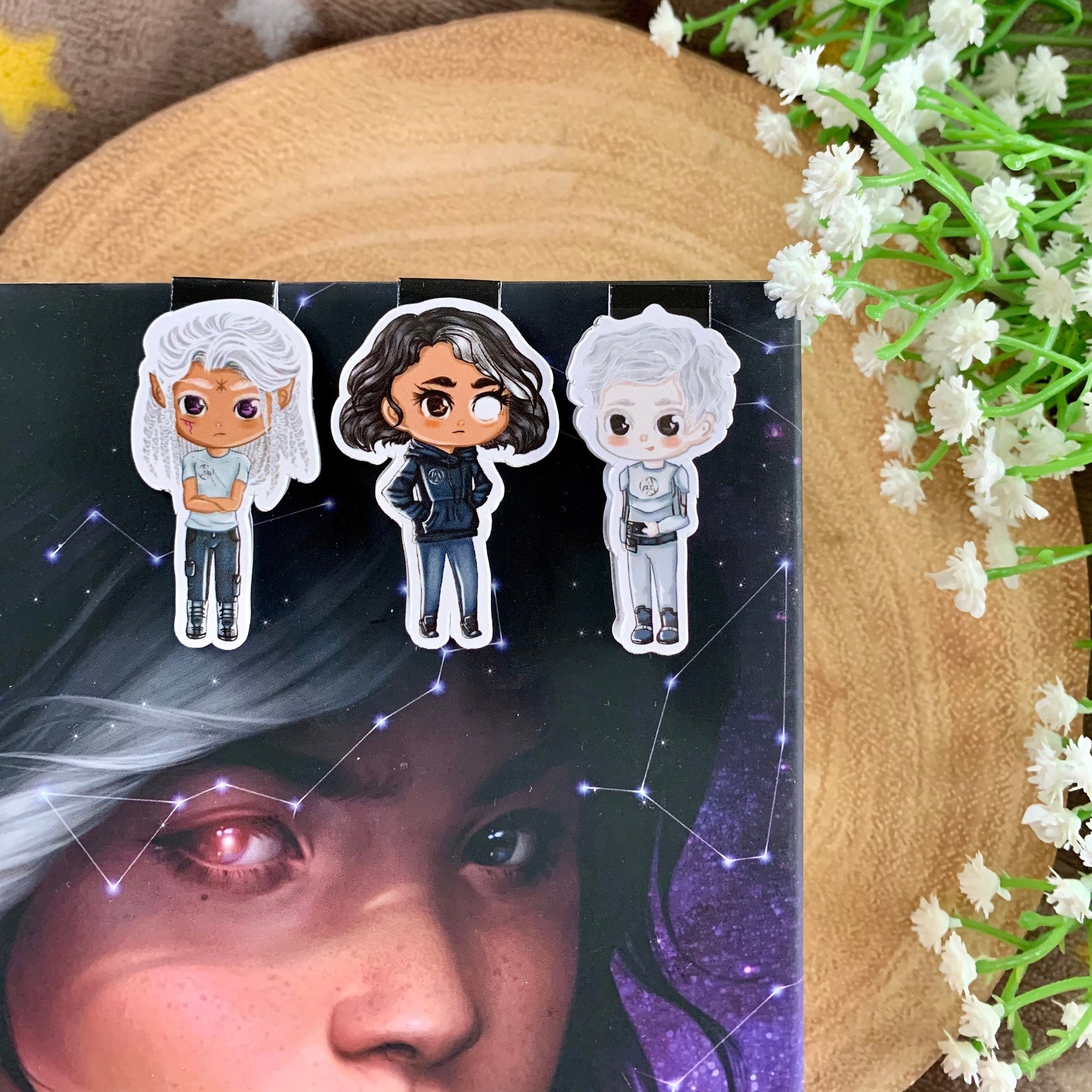 Aurora Rising Kal Aurora & Fin Magnetic Bookmarks - Etsy UK