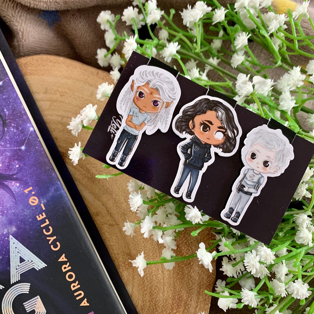 Aurora Rising - Kal, Aurora & Fin Magnetic Bookmarks - Etsy UK