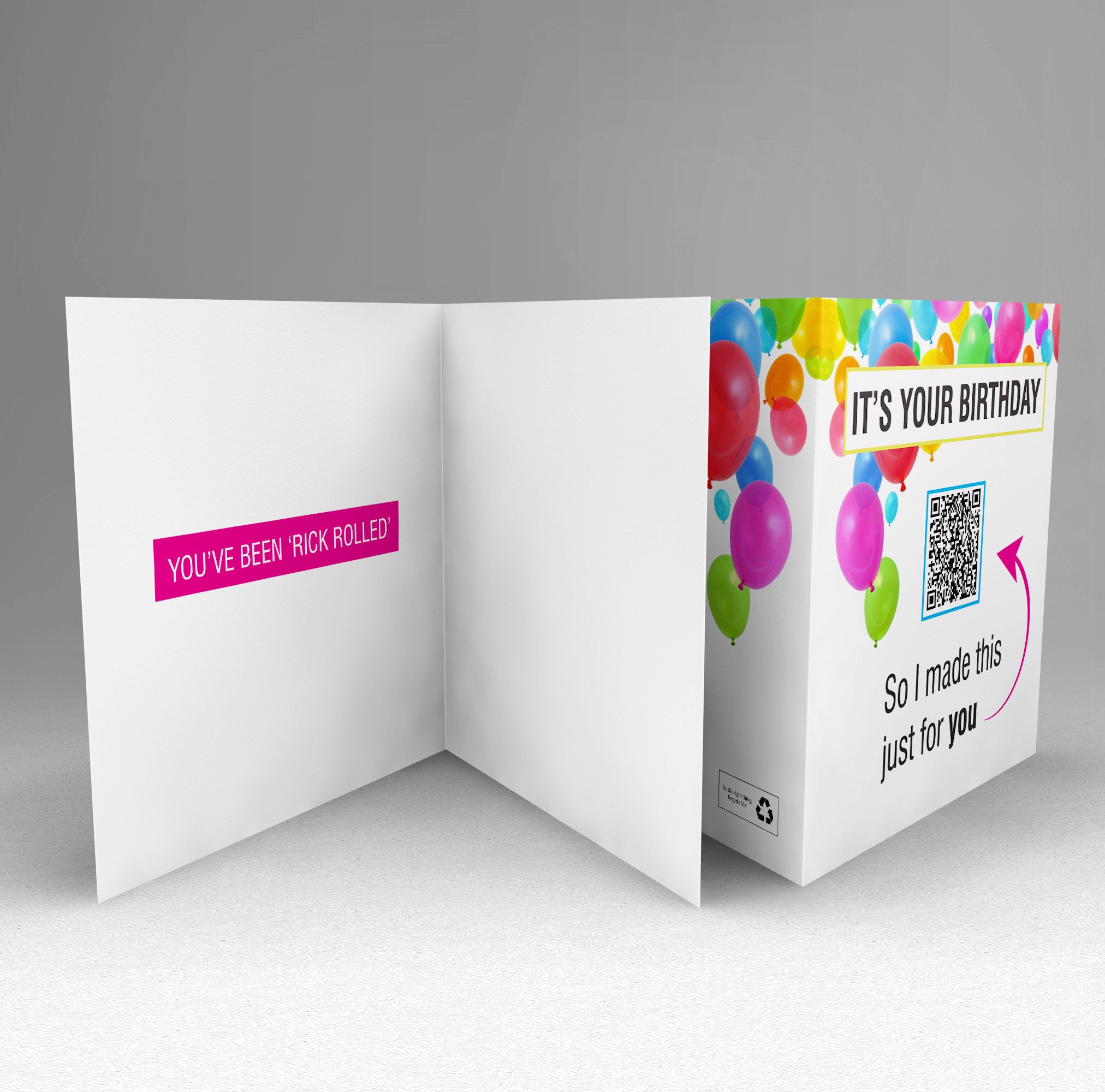 Rick Rolled Birthday Card Funny Birthday Card You've - Etsy UK