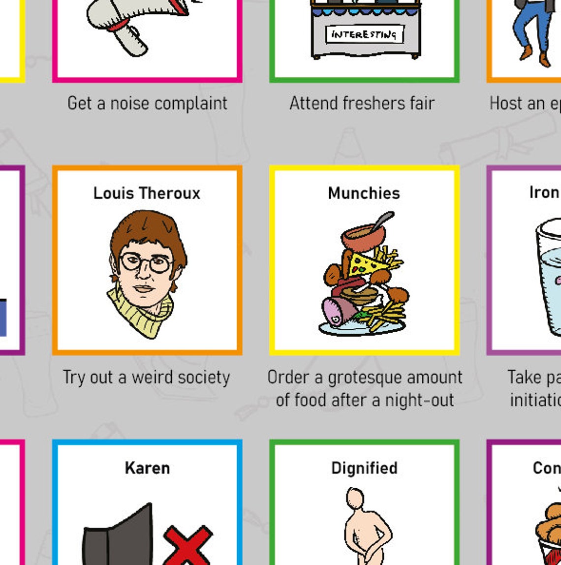 University Bucket List A2 Scratch Poster 100 Things to Do Before ...