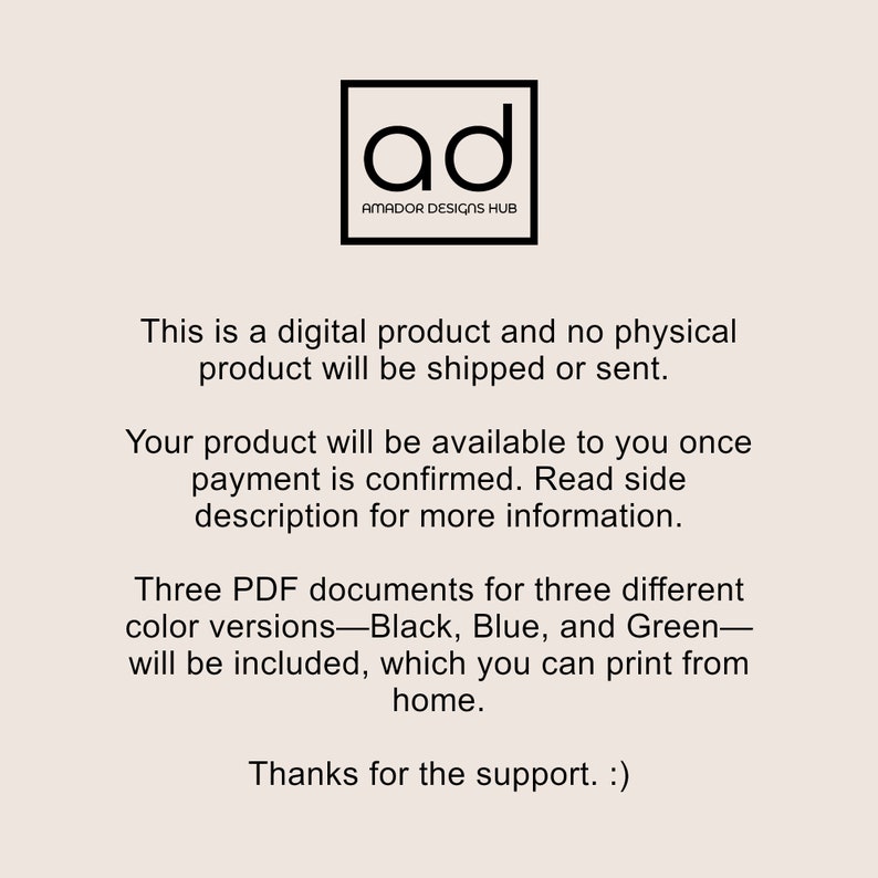 Filter Replacement Log Print | Air, HVAC, Pool | Different Colors ...