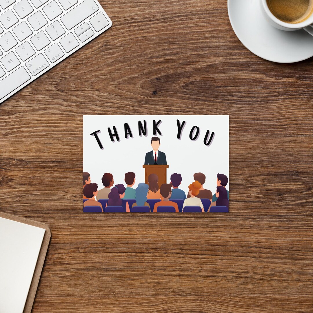 Public Talk Thank You Cards - Set of 12 - Etsy