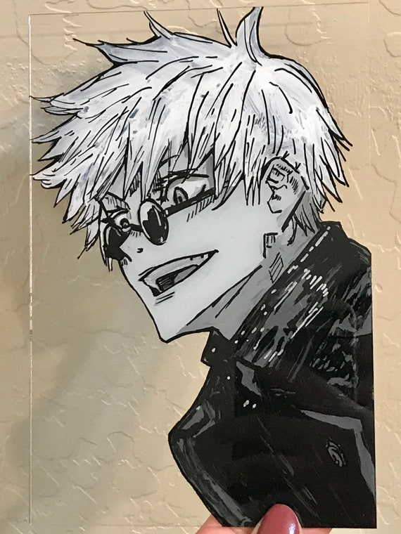 Gojo: Custom Glass Painting 4x6 - Etsy