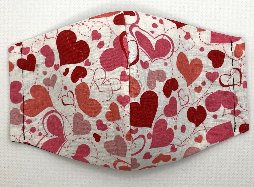 Hearts Mask Valentines Day Mask - Etsy