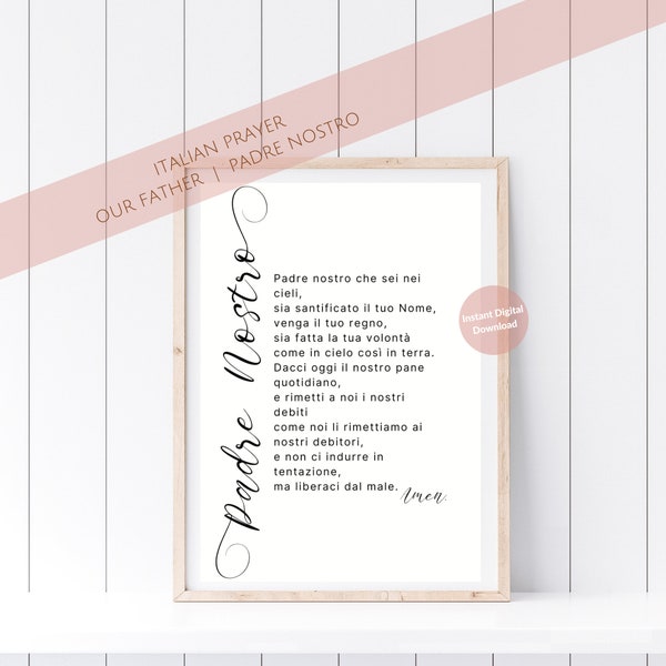 Italian Prayer for Home - Etsy