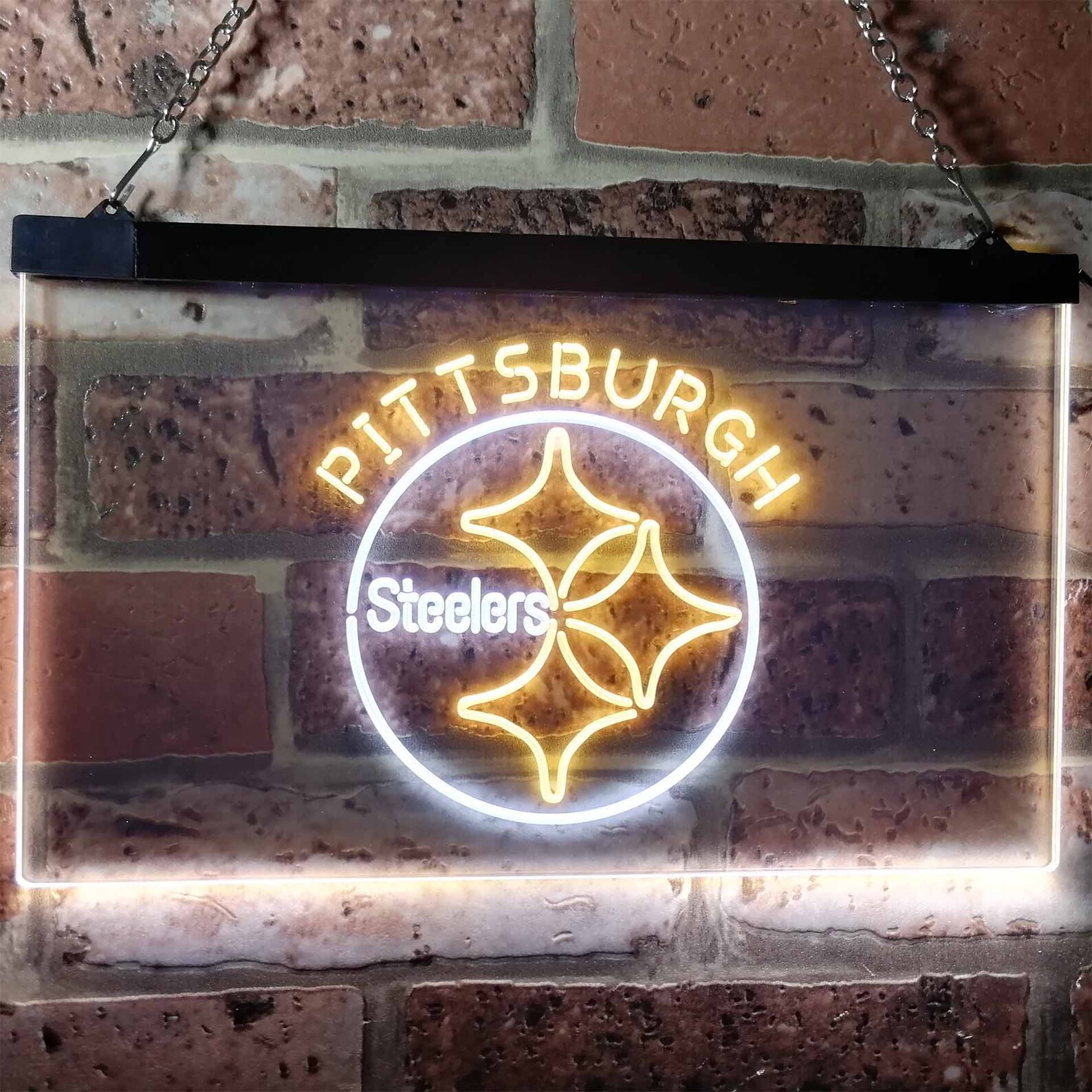 Pittsburgh Steelers Football Bar Decor Two Color LED Neon Sign | Etsy