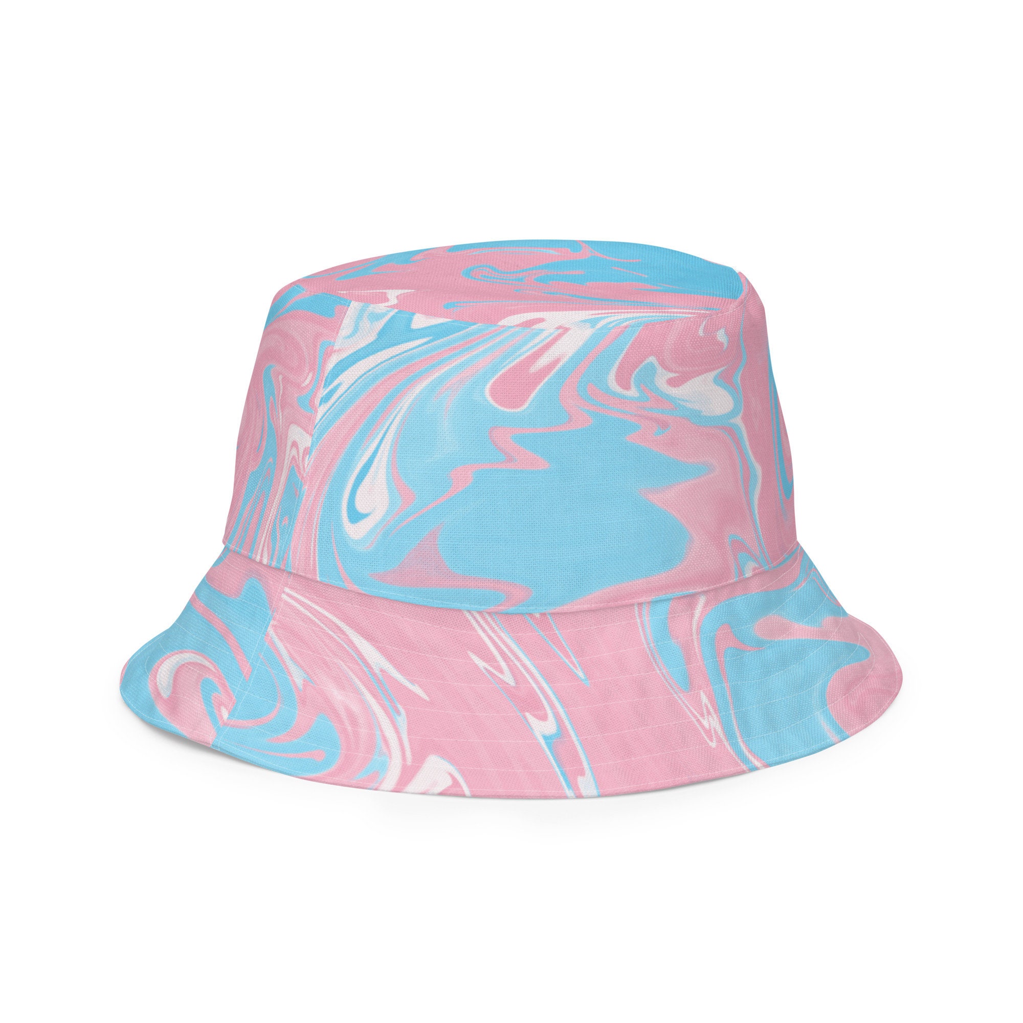 Transgender Pride Flag Swirl Reversible Bucket Hat - Etsy