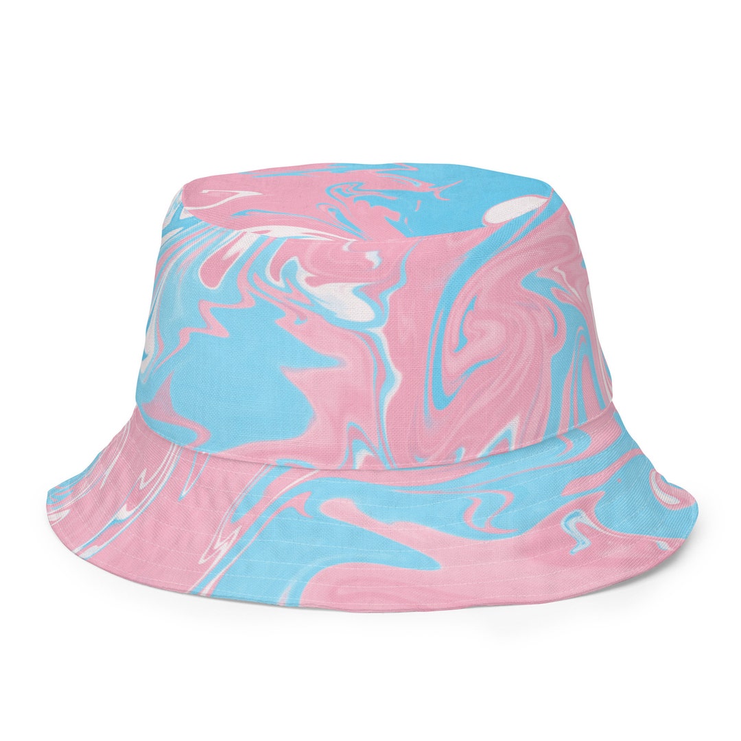 Transgender Pride Flag Swirl Reversible Bucket Hat - Etsy