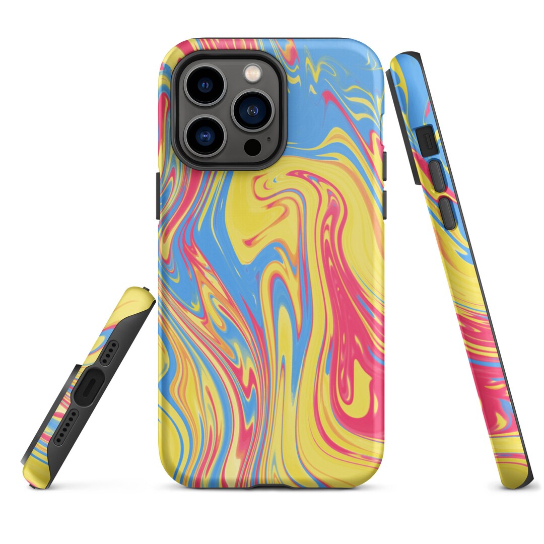 Pansexual Pride Flag Swirl Tough iPhone Case - Etsy