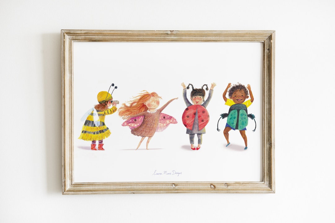 Bug Friends Print Series | Insects | Lauren Marie Designs | Butterfly ...