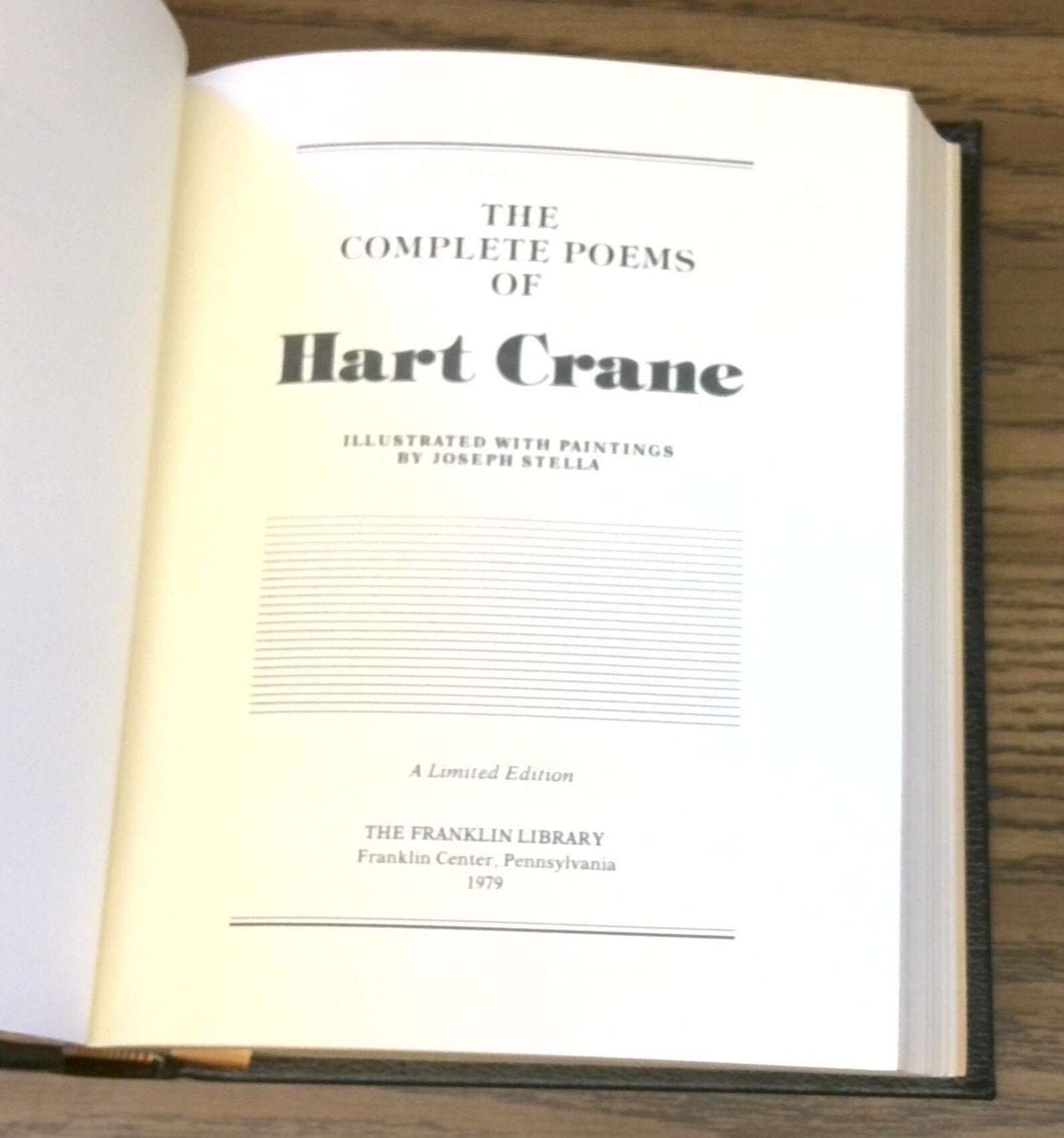 The Complete Poems of Hart Crane The Franklin Library Black | Etsy