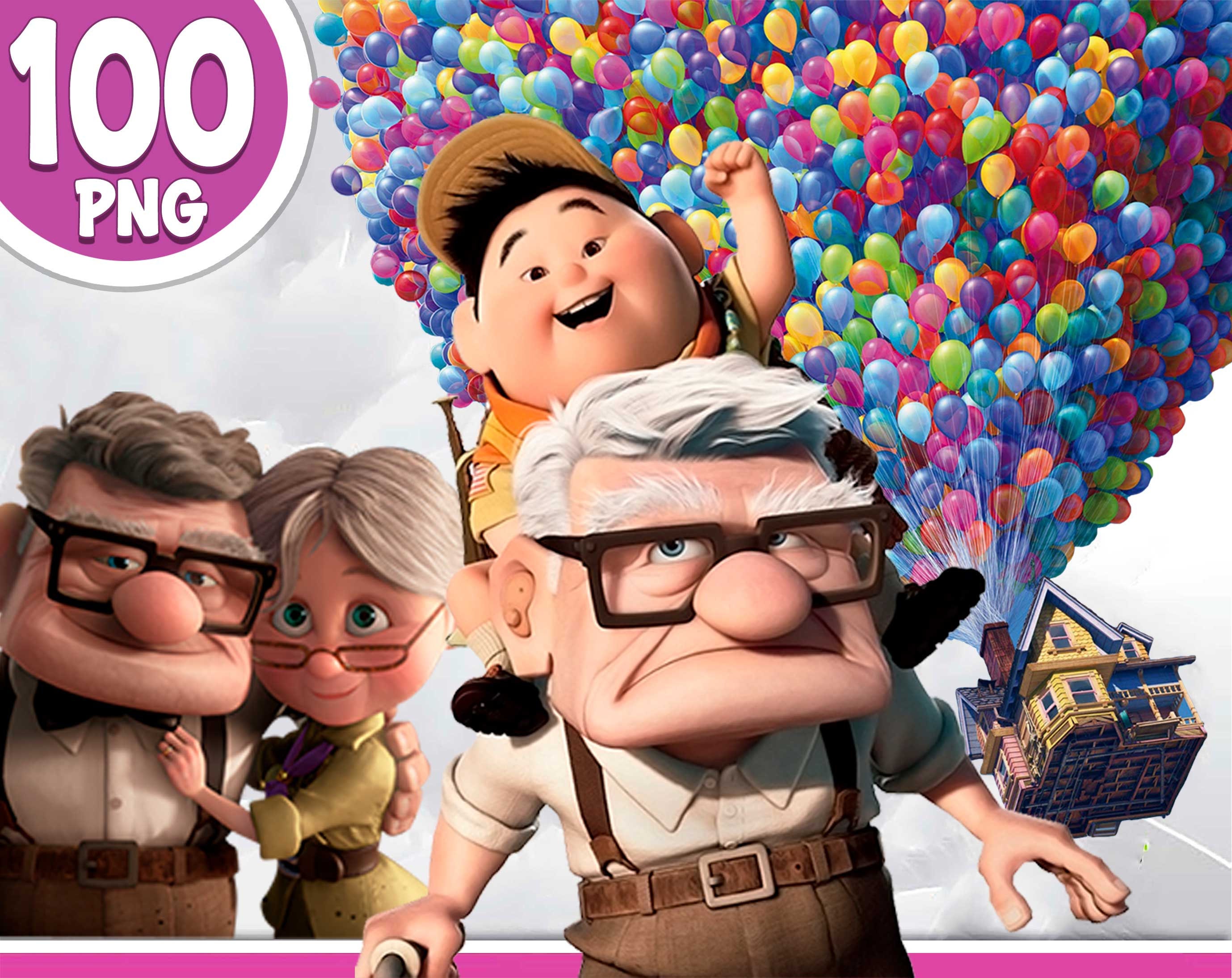 Up Pixar Clipart Up Pixar PNG Up Clipart Up png UpPixar | Etsy