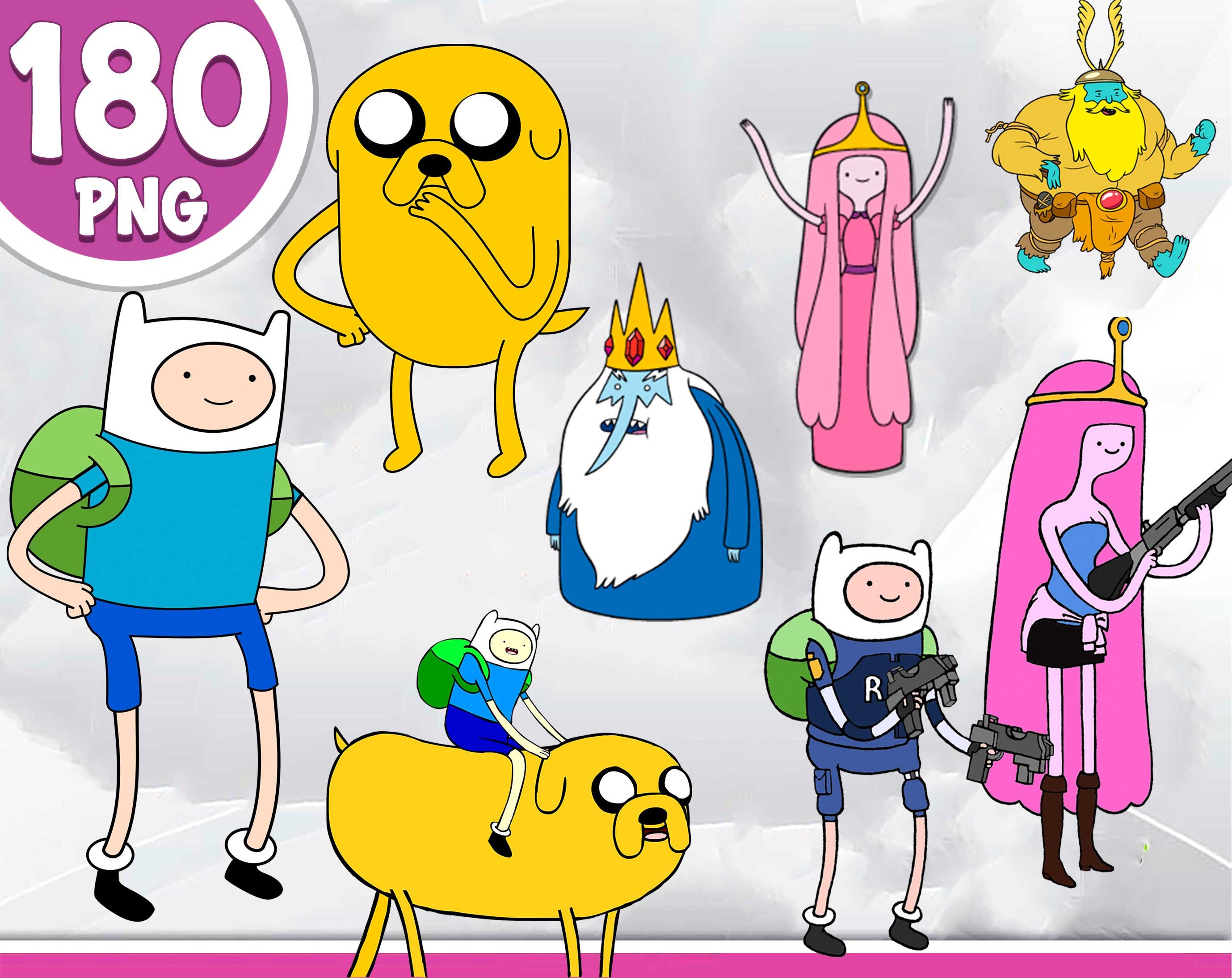 The Adventure Time Clipart The Adventure Time PNG Adventure | Etsy