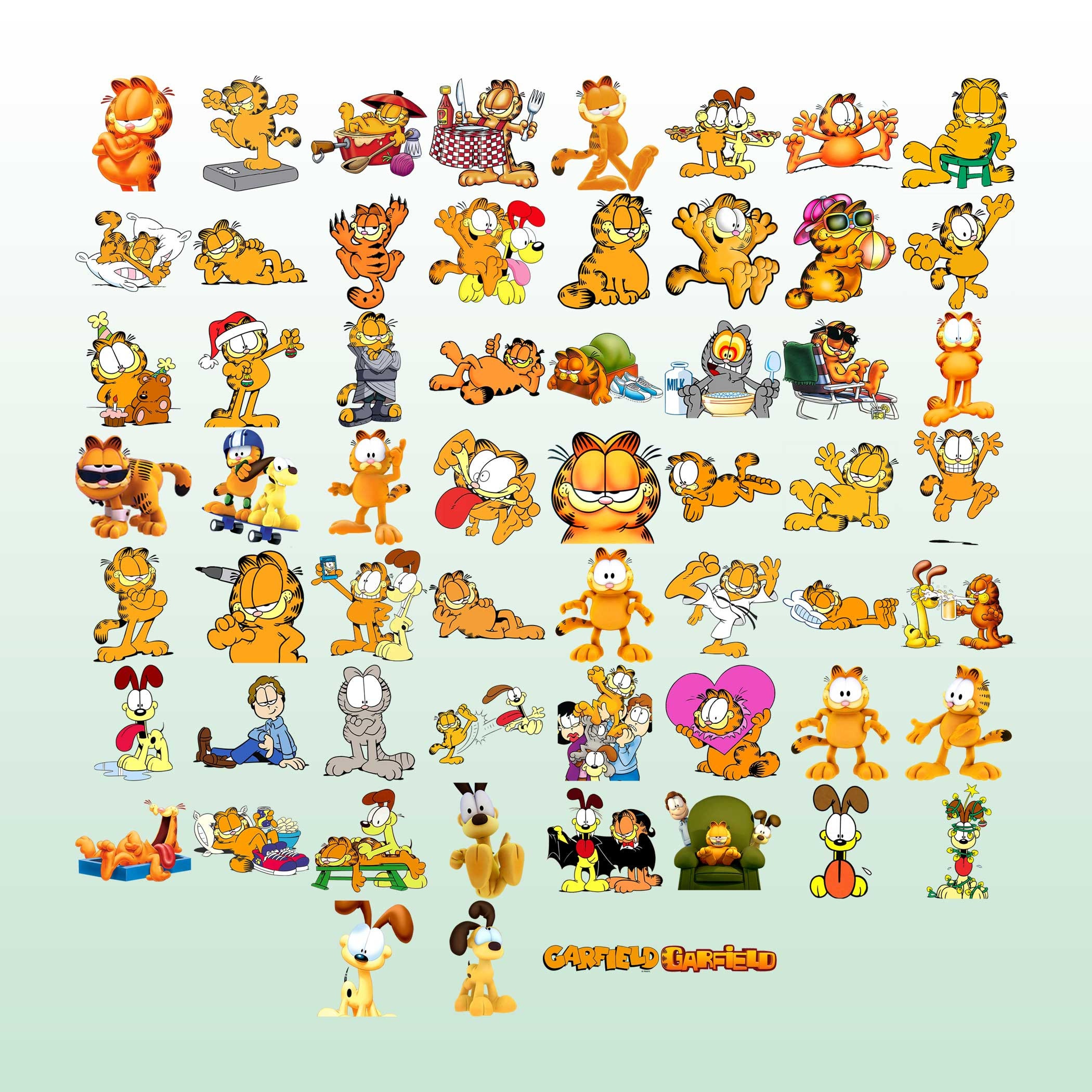 Garfield Clipart Garfield PNG Garfield Clip Art Png | Etsy