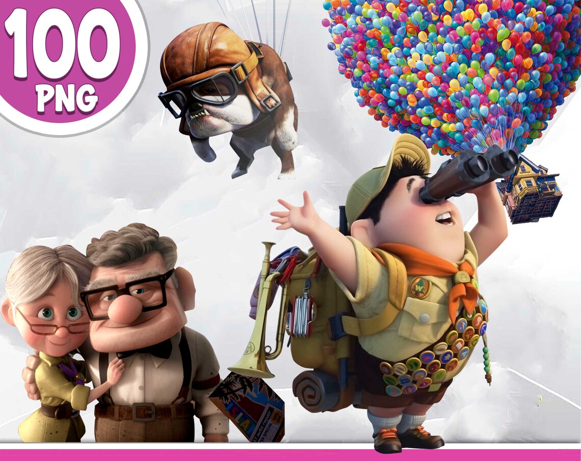 Up Pixar Clipart Up Pixar PNG Up Clipart Up png UpPixar | Etsy