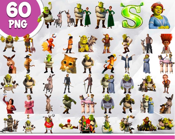 Shrek Clipart Shrek PNG Shrek Clipart Shrek png Shrek Clipart | Etsy