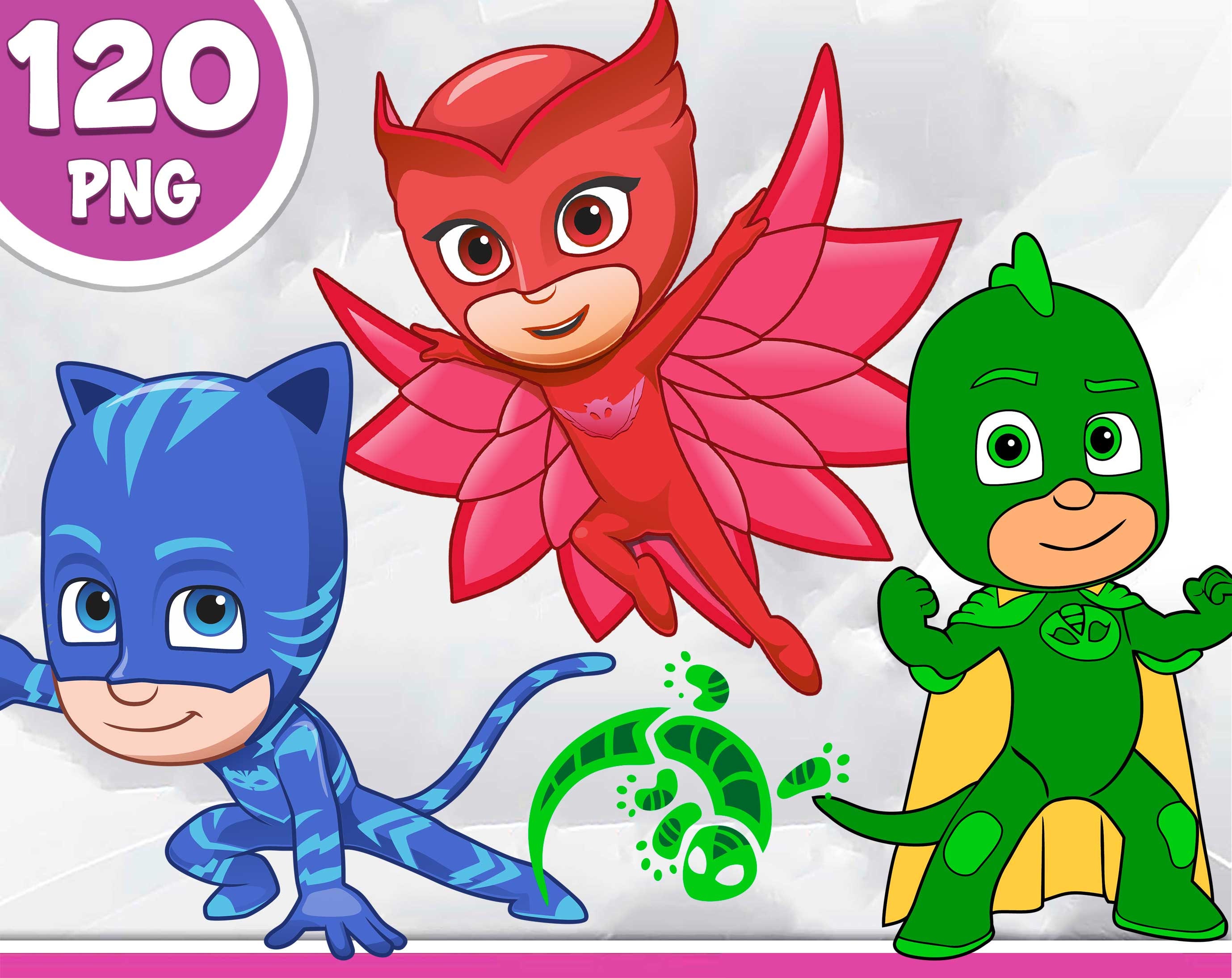 Pj Mask Clipart Pj Mask PNG PJMASK Clipart PJMASK png PjMask | Etsy