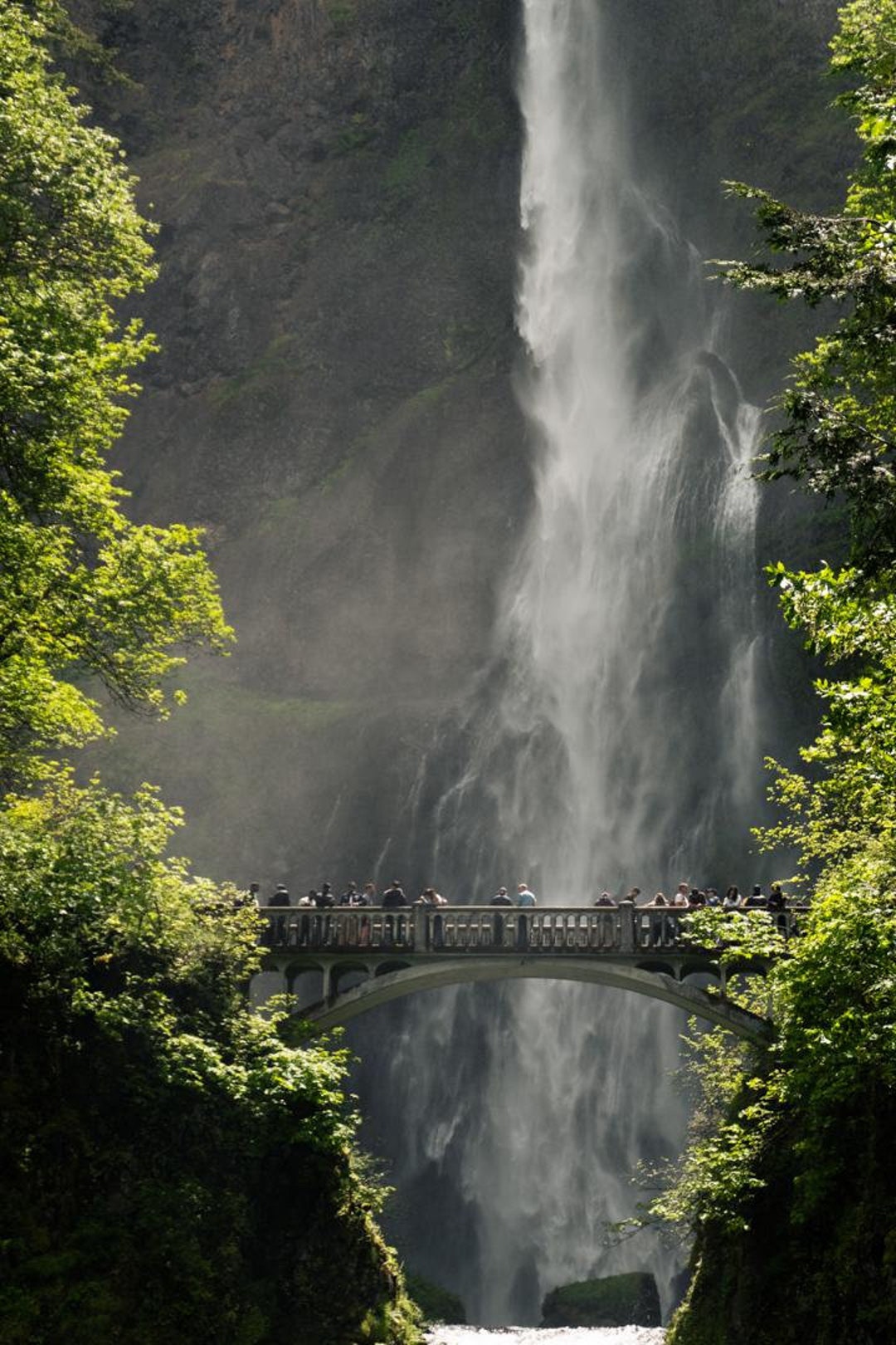 Multnomah Falls Mist, Columbia River Gorge, Oregon, Waterfall | Wall ...